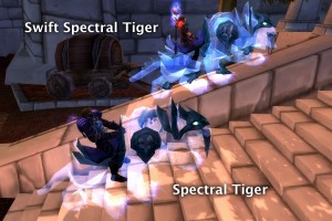 Spectral Tiger and Swift Spectral Tiger WoW TCG Mount Loot